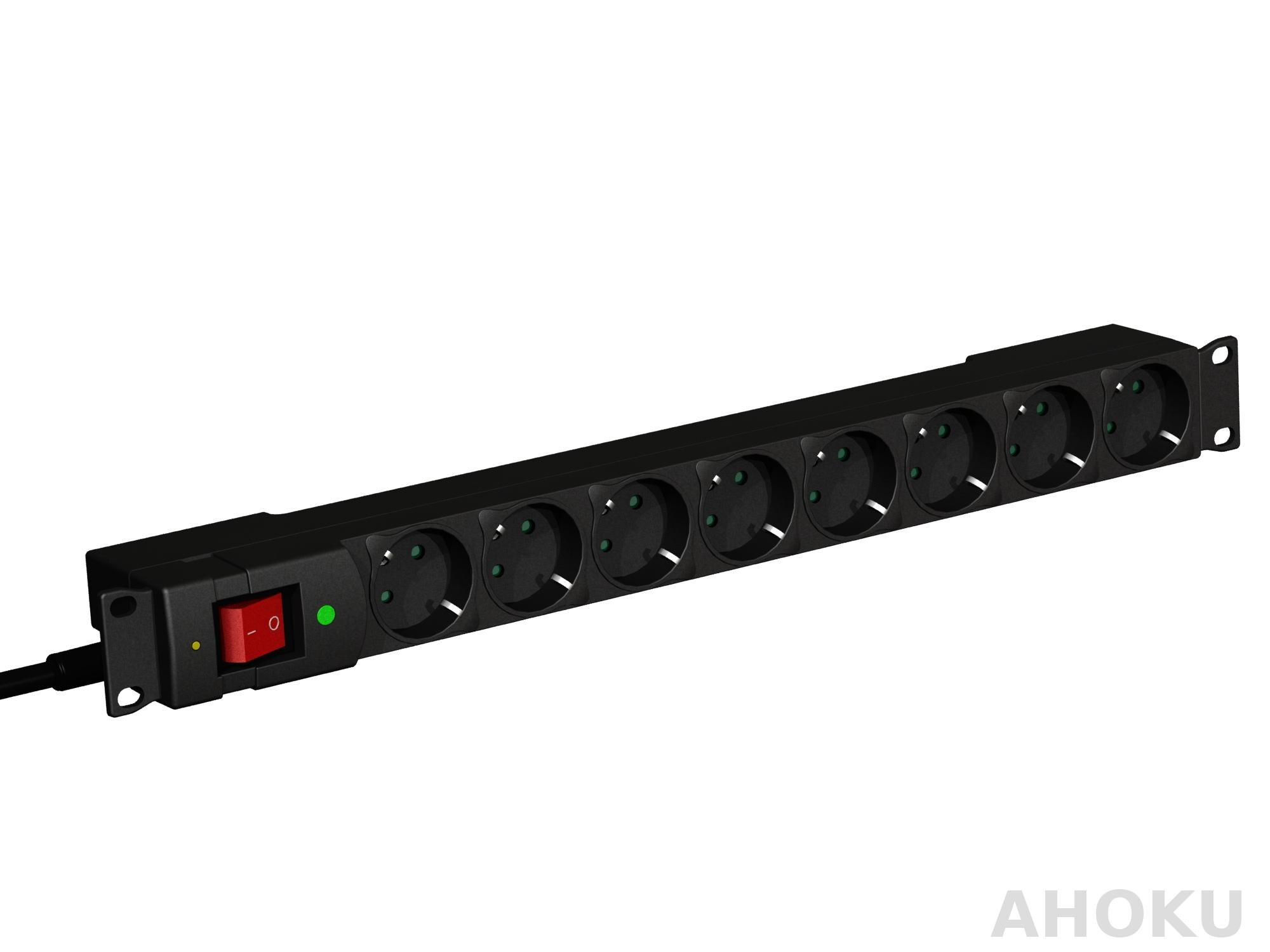 19 Inch 8 Way German Type Power Distribution Unit PDU Taiwantrade