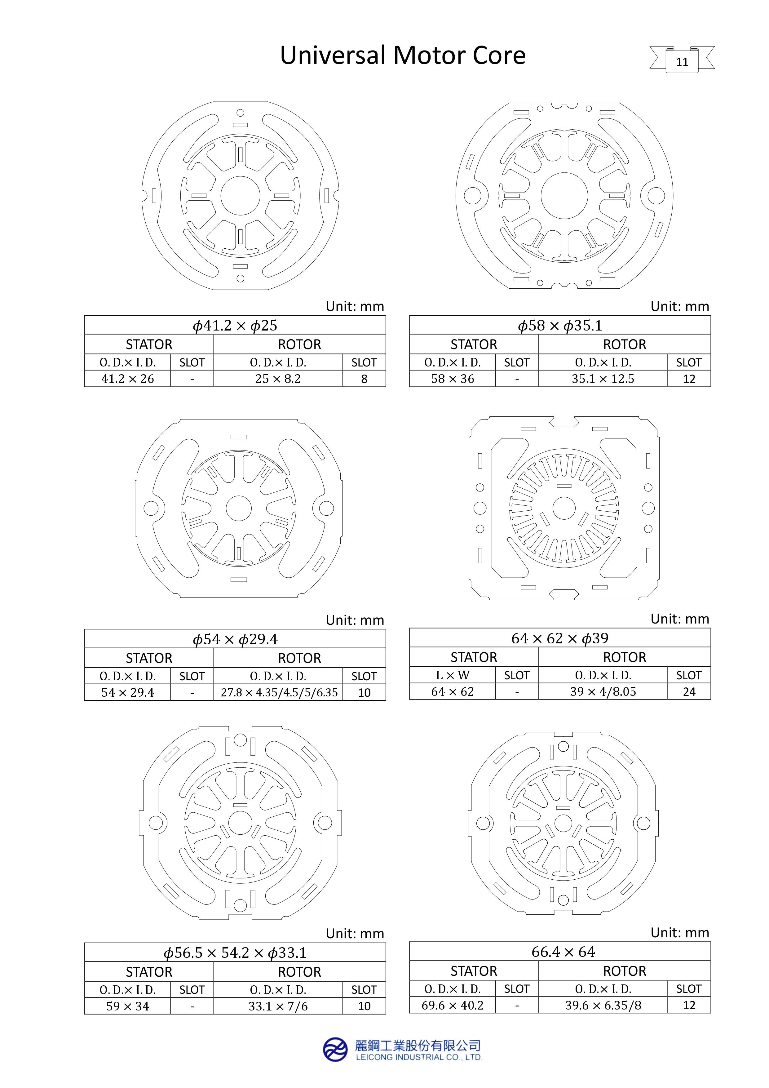 Universal Motor Core | Taiwantrade