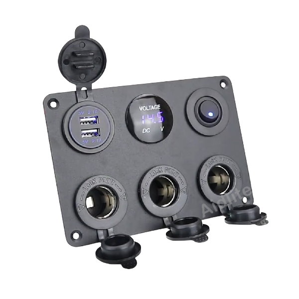 6-In-1 Auto RV Motorhome Boat Multifunction Combination Panel | Taiwantrade