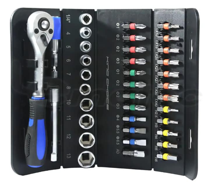 37PCS 1/4" DR. SOCKET & BIT SET | Taiwantrade
