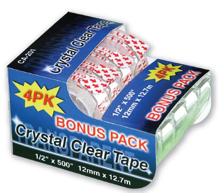 Crystal Clear Tape + Single-sided Dispenser X 3 or 4 pcs | Taiwantrade