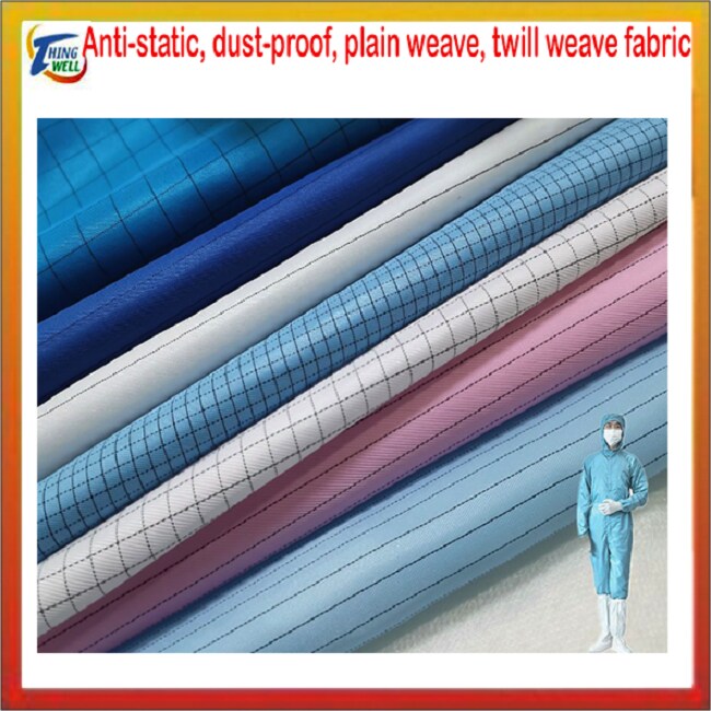 Anti-static, dust-proof, plain weave, twill weave, knitting, fabric ...