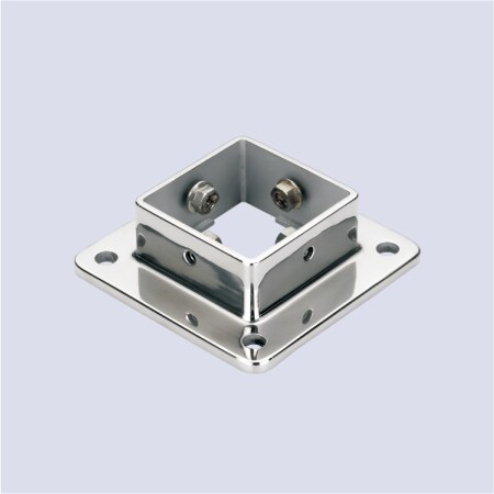 Stainless Steel Square Post Base - Screw Expose | Taiwantrade.com