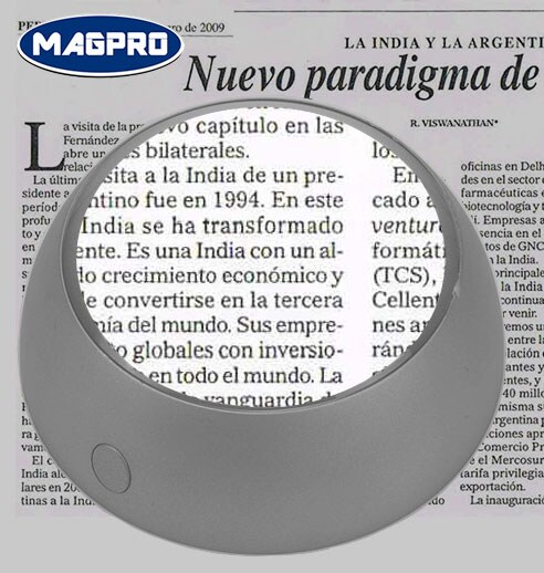 Illuminated LED Dome Magnifier 5X Power | Taiwantrade