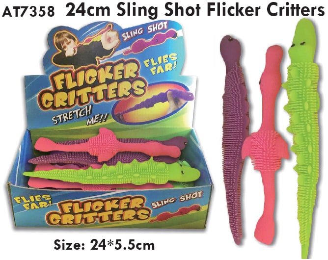 24CM SLING SHOT FLICKER CRITTERS | Taiwantrade