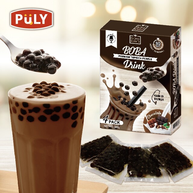 Bubble Tea Pearl Instant Boba Tea Bubble Pack black Tapioca Pearls ...