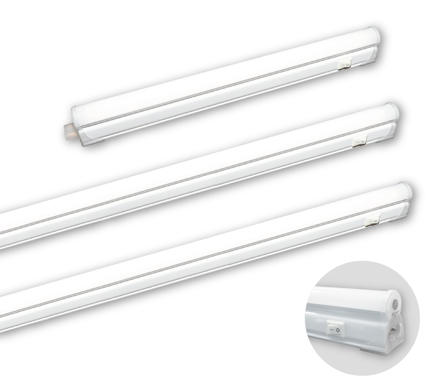 9W Batten Light - 3000K (with Switch) | Taiwantrade