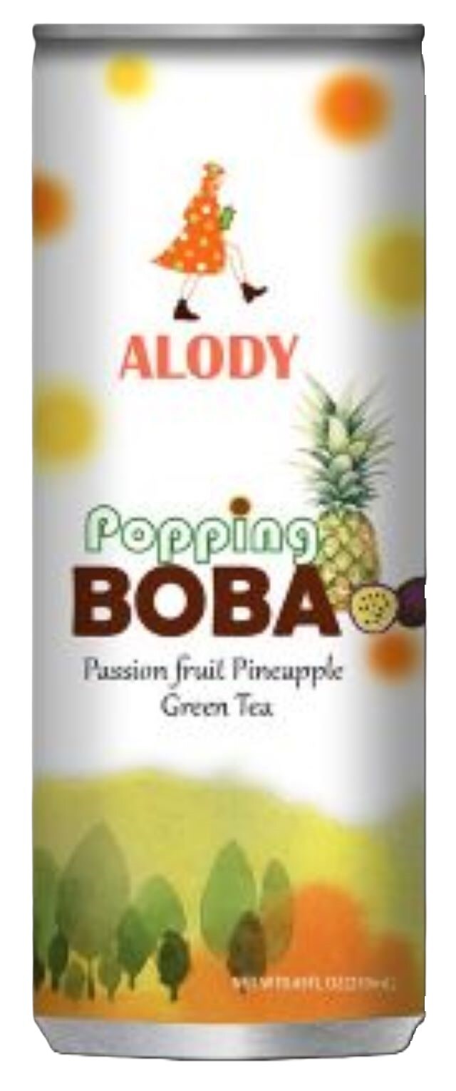 Pineapple Passion fruit green tea w/ popping boba | Taiwantrade