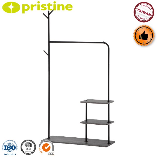 Entry clothes stand with MDF shelf | Taiwantrade