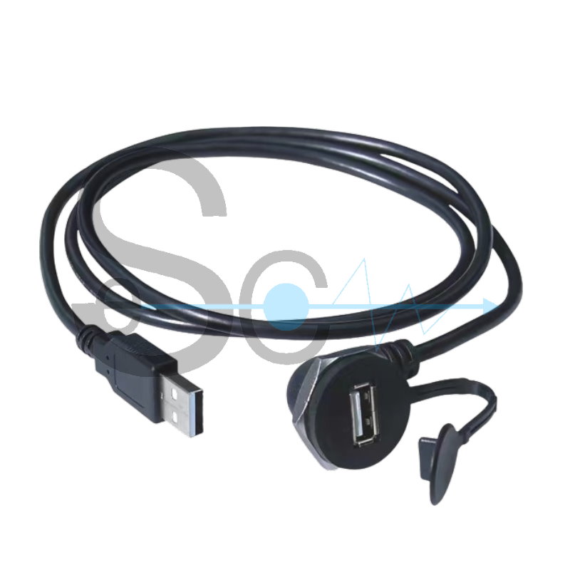 USB Cable Assembly A Female 90 Degree to USB A Male Type | Taiwantrade