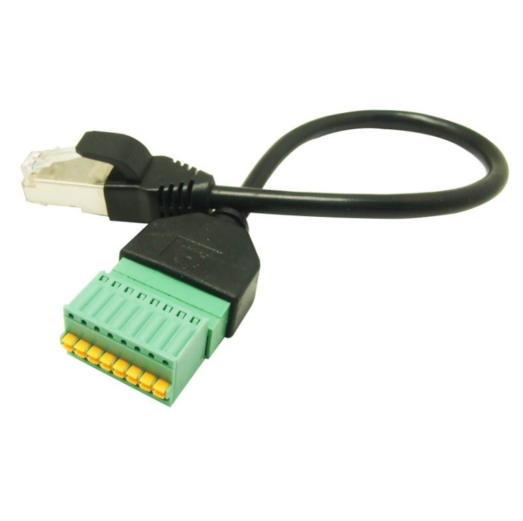 RJ45 to 8PIN spring terminal cable | Taiwantrade.com