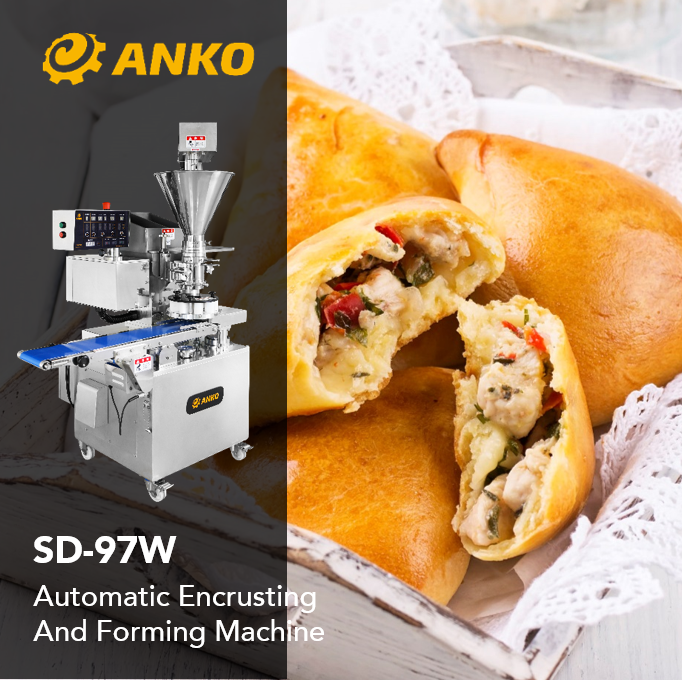 ANKO Factory Scale Commercial Pirozhki / Filled Bun Machine (Encrusting ...