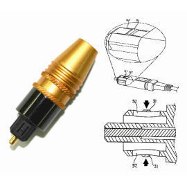 Patented Toslink Optical Fiber Plug - Patented plug is not for selling ...