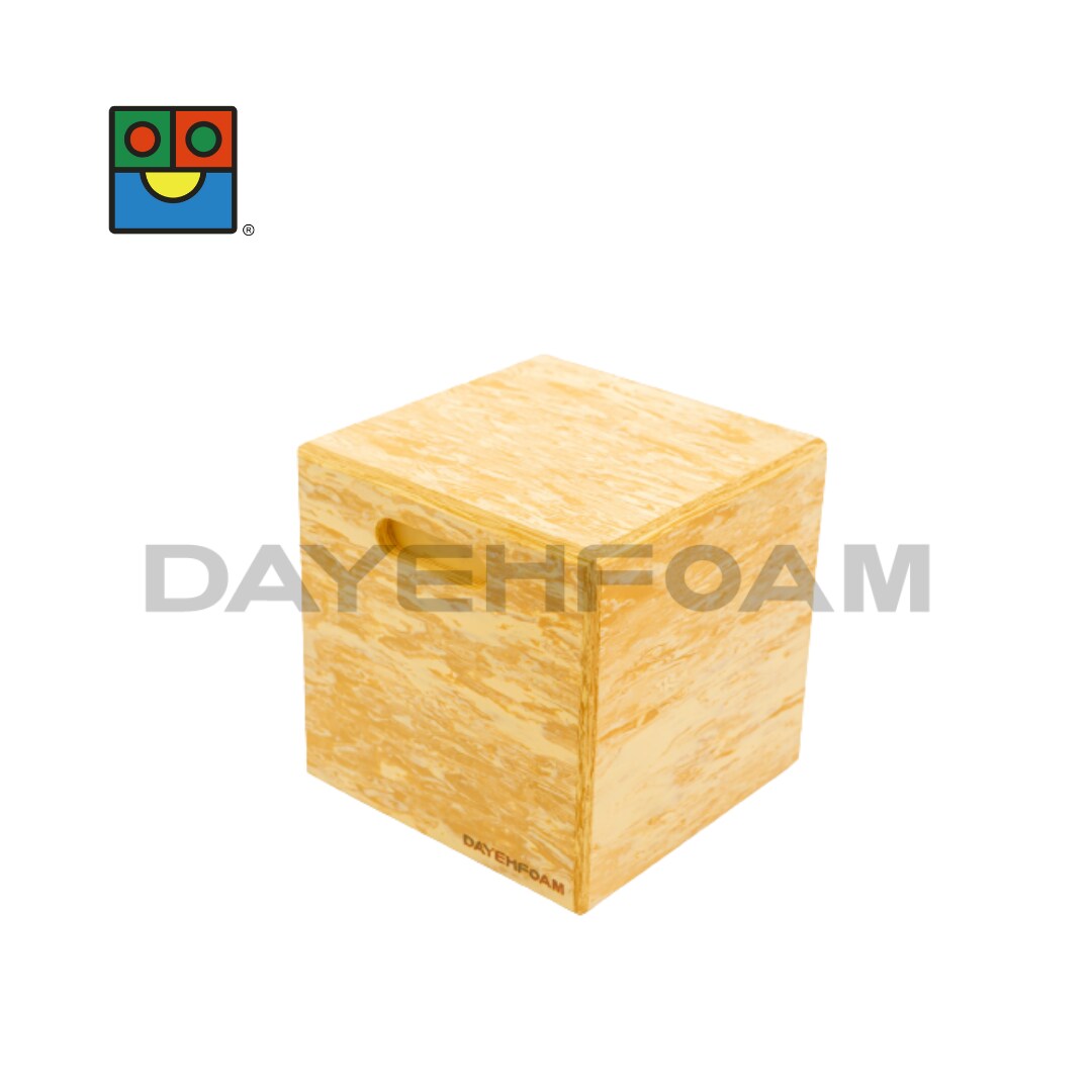EVA Foam Wood-like Stool Cube, 24 x 24 x 24cm | Taiwantrade.com