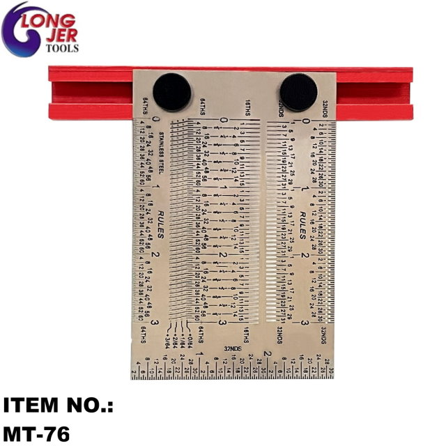 Precision Marking T-Ruler and Stainless Steel Bend Ruler Woodworking Ruler