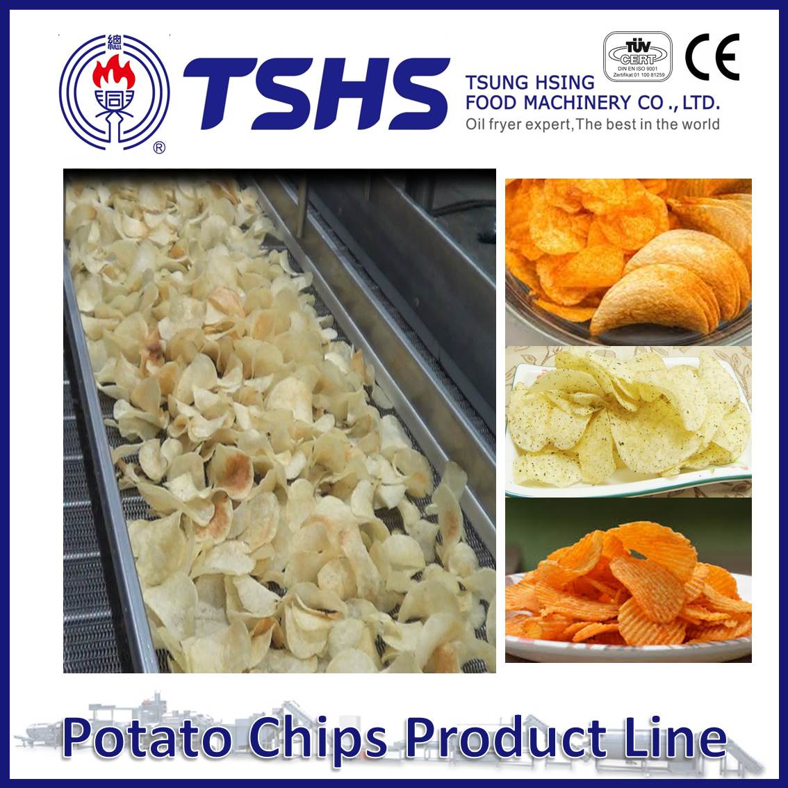 Made in Taiwan High Quality Cadina Chips Maker Line | Taiwantrade