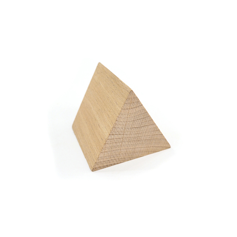 50*50*50mm Plain Wood Triangular Prism Blocks | Taiwantrade