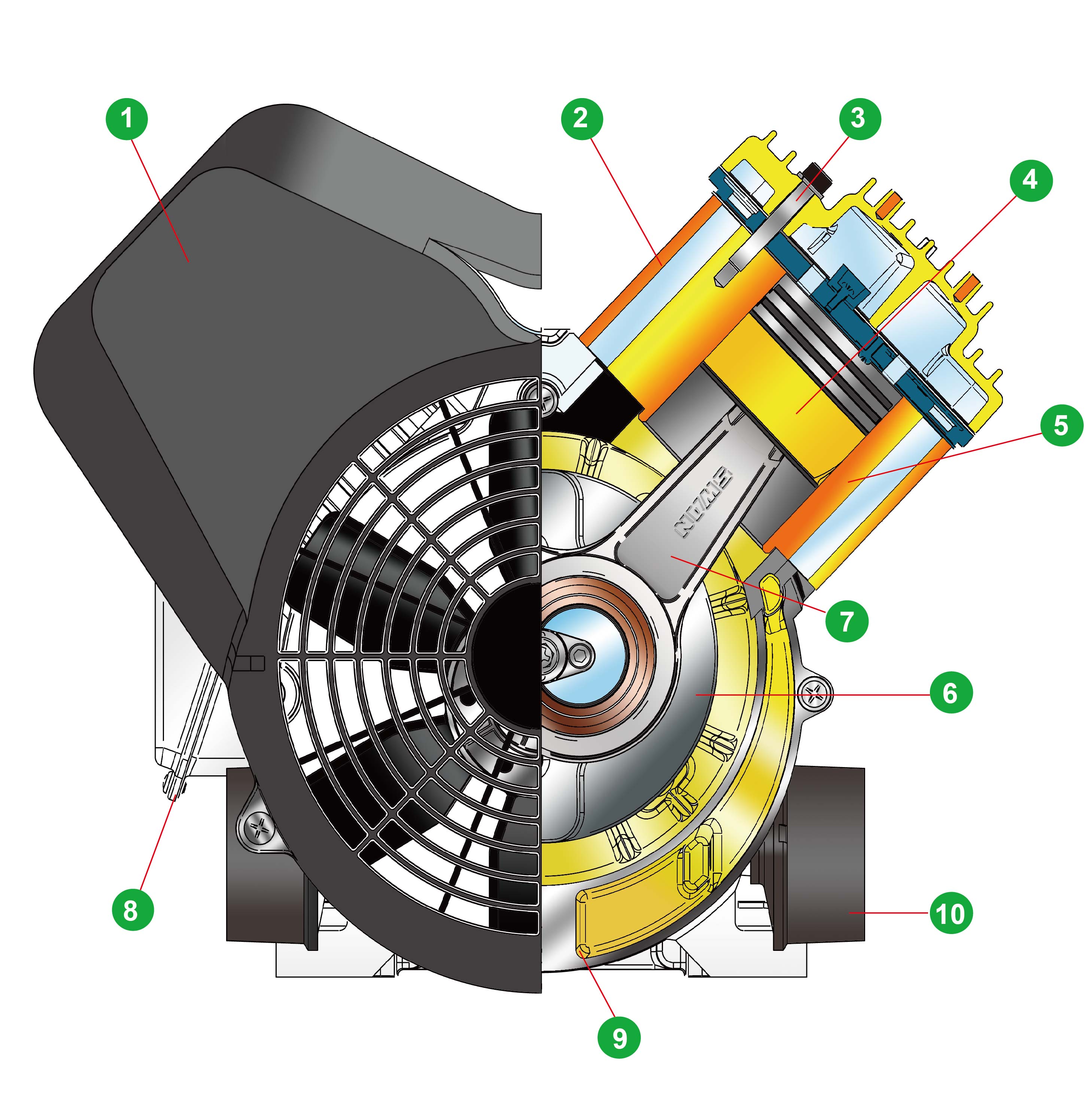 swan air compressor PV series (2HP) | TONG CHENG IRON WORKS CO., LTD.