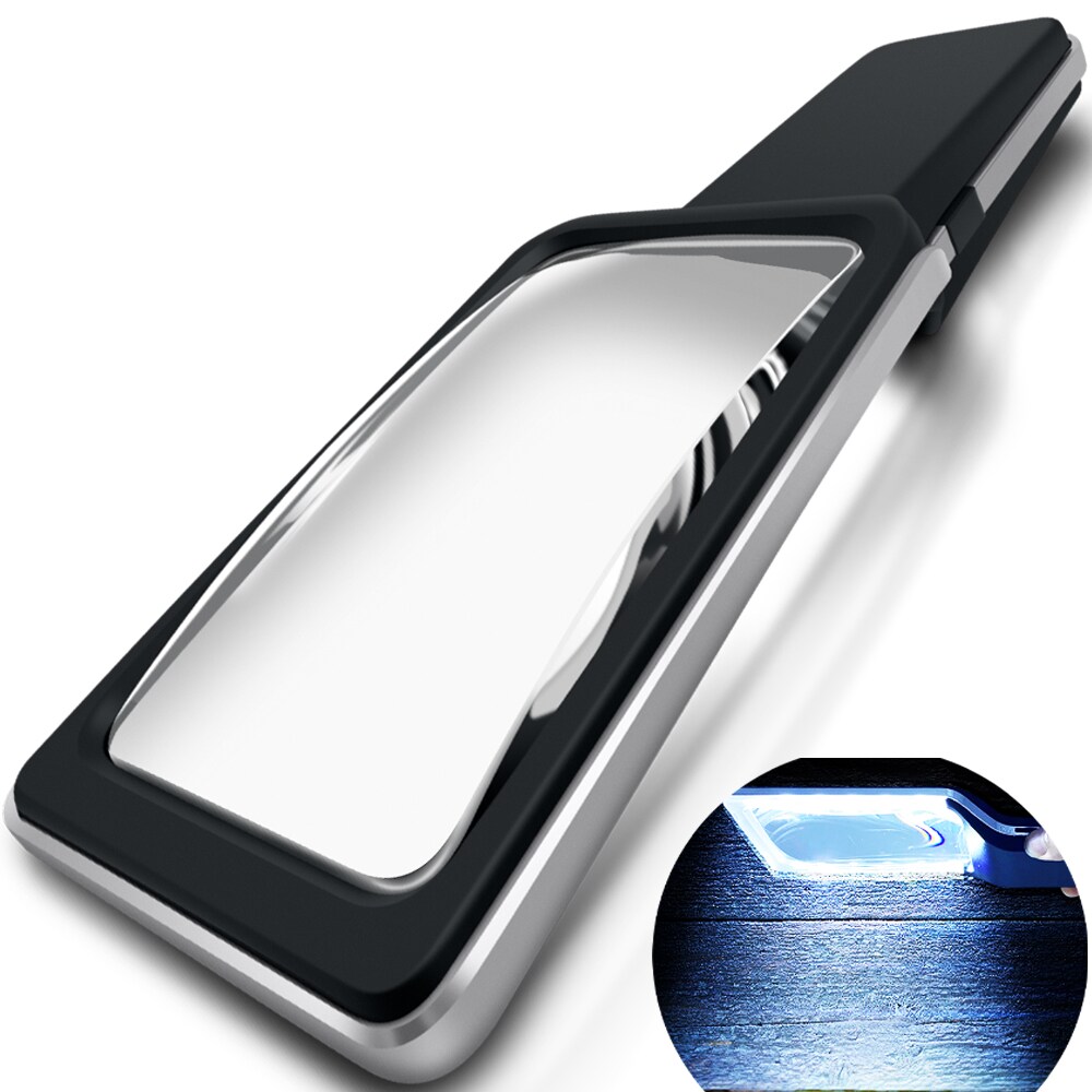 Hand Held 3X Magnifying Glass with Anti-Glare & Fully Dimmable LEDs ...