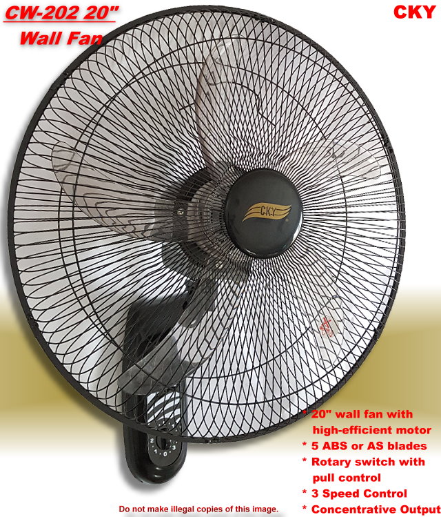 cw-202 20" wall fan | Taiwantrade
