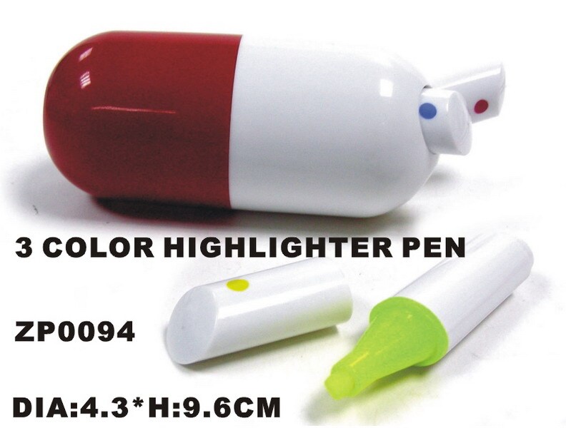 3 COLOR HIGHLIGHTER PEN | Taiwantrade