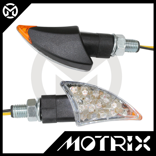 Universal Motorcycle Indicators Lens Light LED Winker Lamp Motorcycle ...