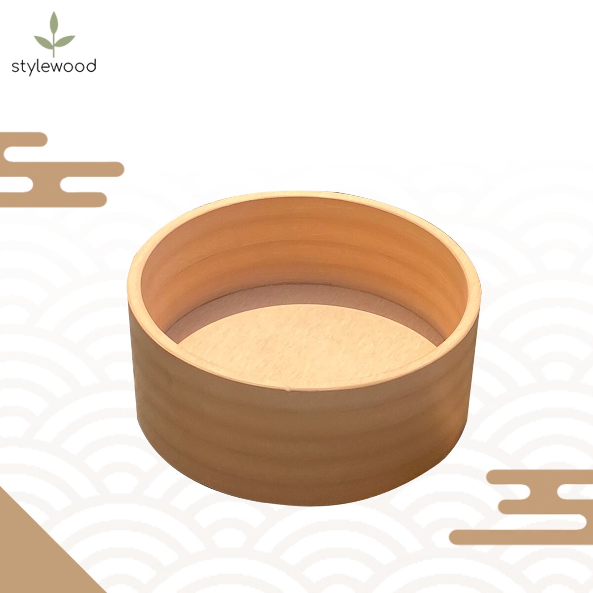 Manufacturer of Small Round-shaped Wood-like Bath Basin | Taiwantrade