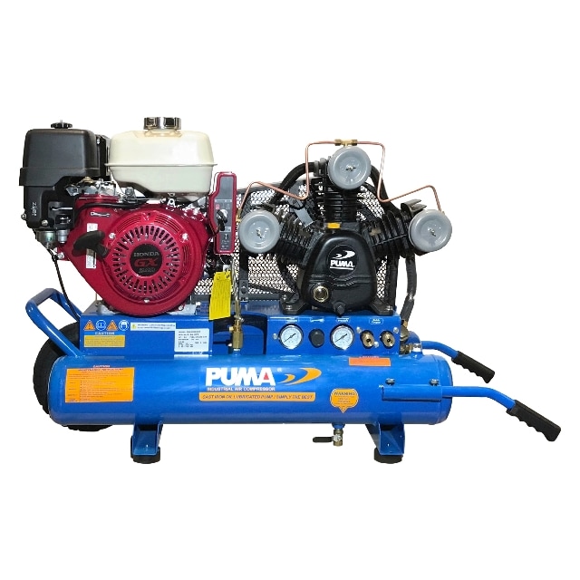 PUMA Oil-lube Single Stage HONDA GX240 Engine Powered, 8 Gallon, Belt ...