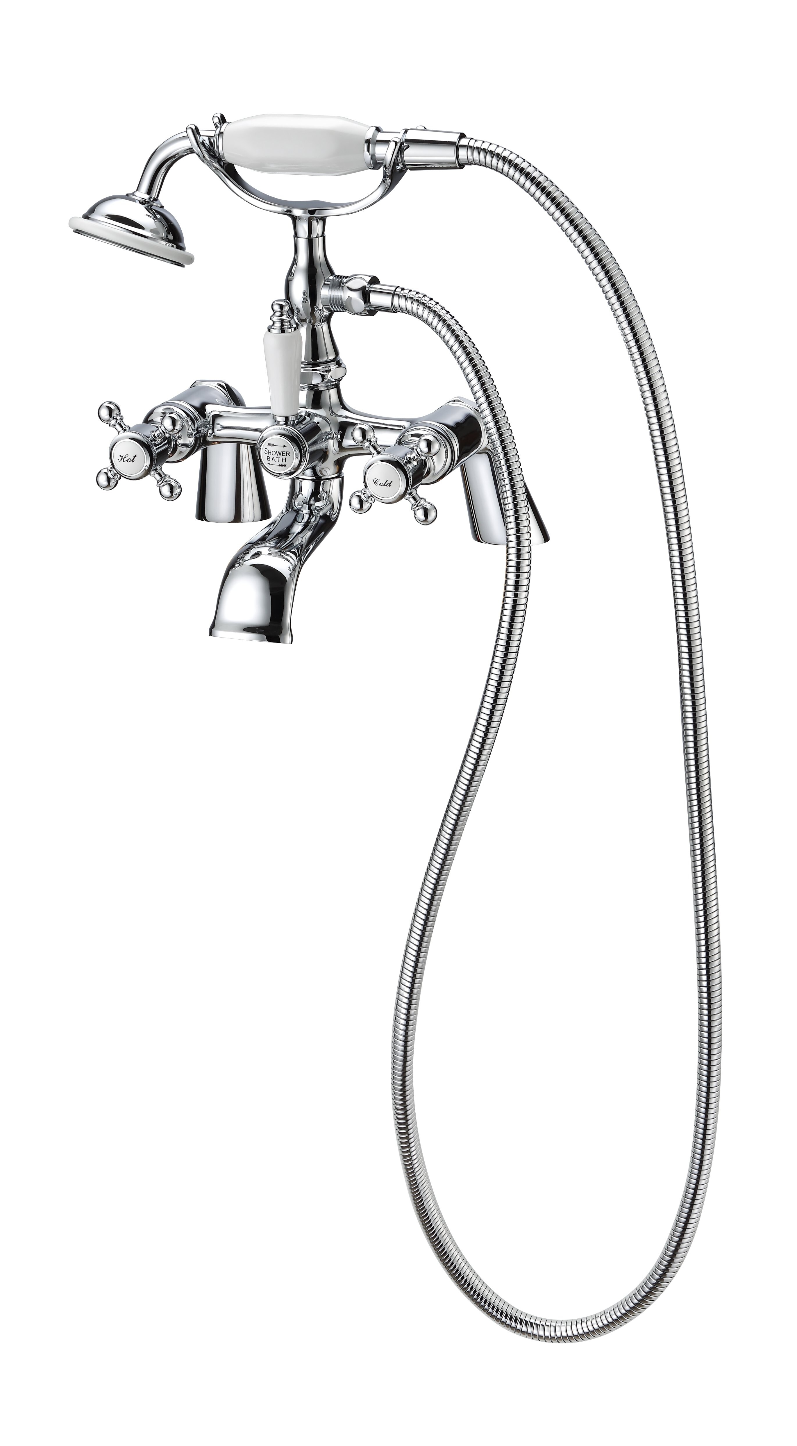 Brass Handheld Telephone Shower Head Set - CS-3610-B1 | Taiwantrade.com