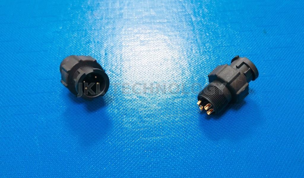 A size 4Pin Male lock type connector for soldering, IP67 | Taiwantrade