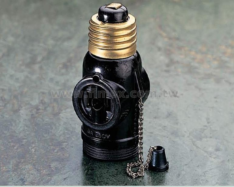 BAKELITE LAMP SOCKET ONE SOCKET TO ONE SOCKET E27 | Taiwantrade.com