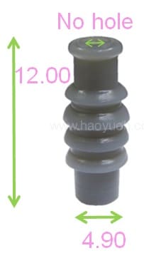 172748-2 (HY1076) Wire seal; Wire Seals For Connector, Gray, TE/TYCO ...