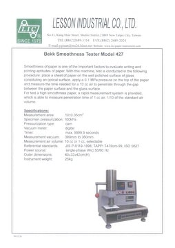 Bekk Smoothness Tester | Taiwantrade