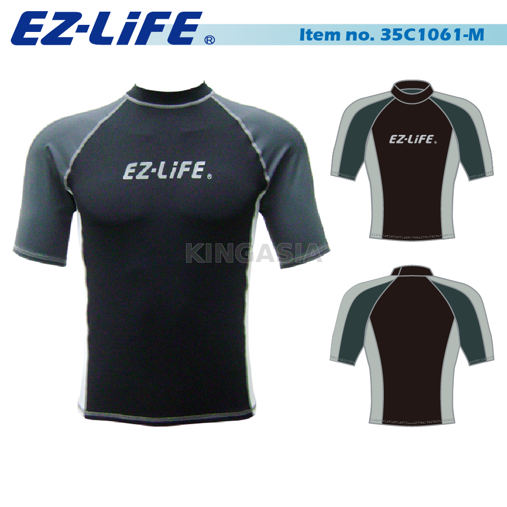 EZ-LiFE MENS SHORT SLEEVE RASH GUARD | Taiwantrade.com