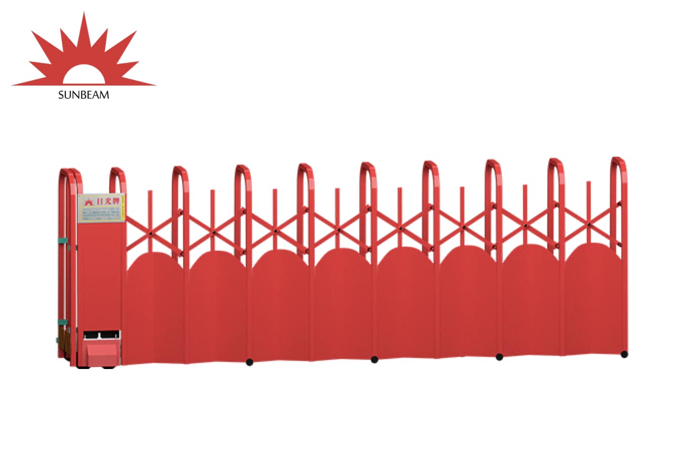 Red Collapsible Gate & Half Cover Expandable Gate | Taiwantrade