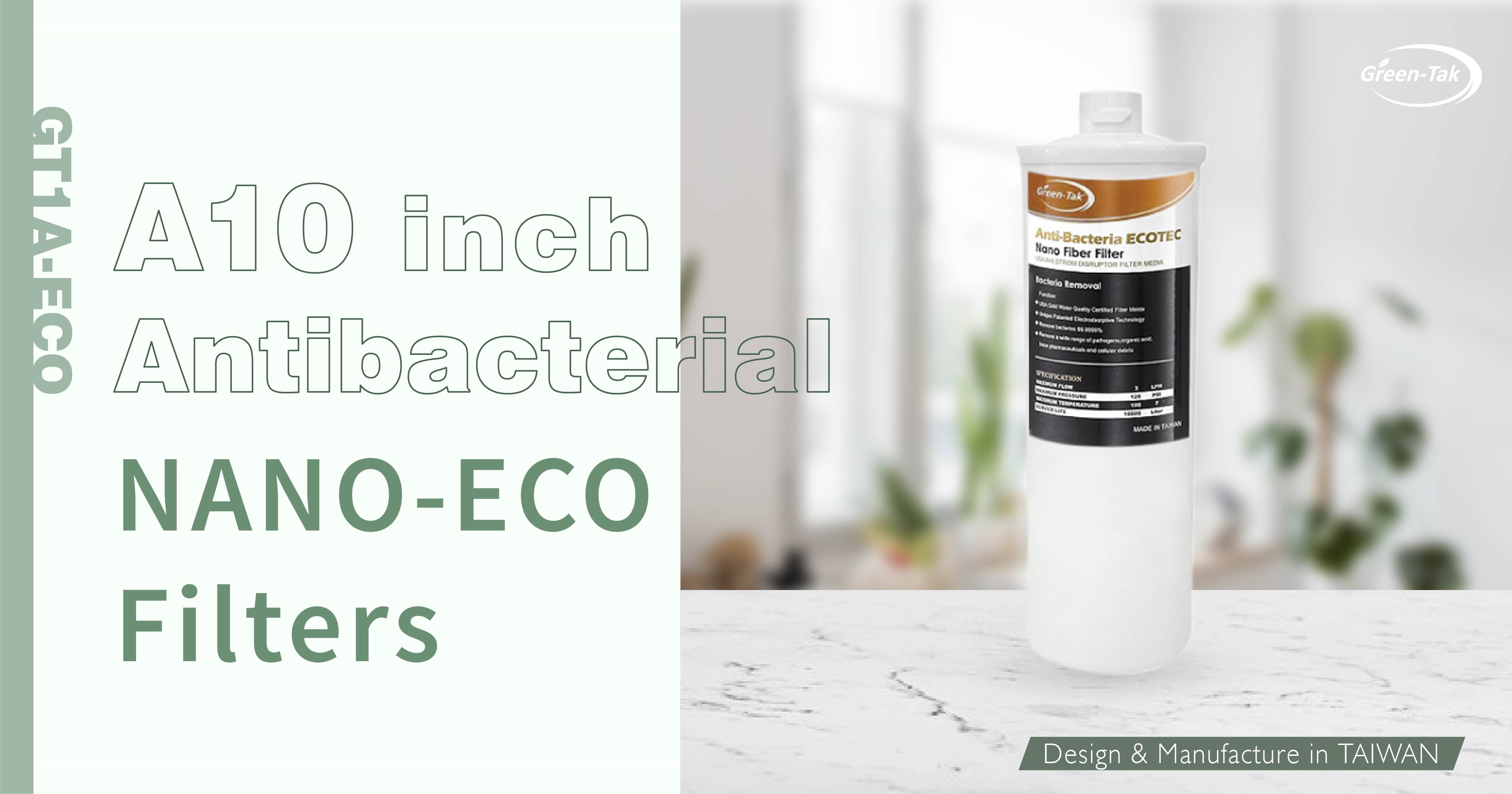 10 inch Antibacterial NANO-ECO Filters | TIA ENTERPRISE CO., LTD.