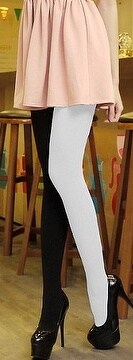 Ladies Fashion 2-tone Combo Tights | Taiwantrade