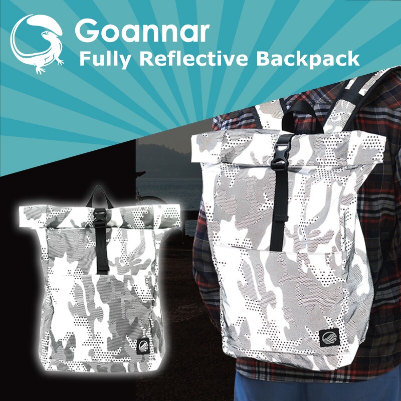Invitational reflective backpack, fashion, outdoor for travel and ...