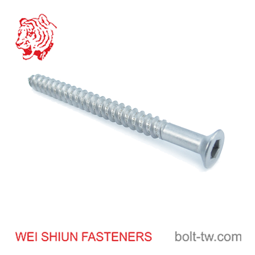 Sheet metal screw socket flat head partial thread #12X3 stainless steel ...