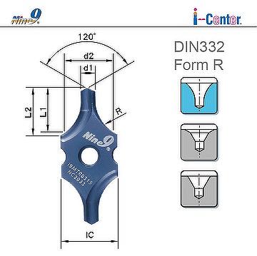 Taiwan Nine9 i-Center indexable center drill insert-DIN332 Form R ...