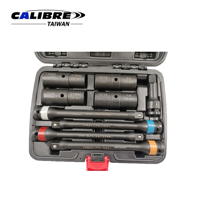 CALIBRE 9pc Flip Socket and Torque Extension Bar Set | Taiwantrade.com