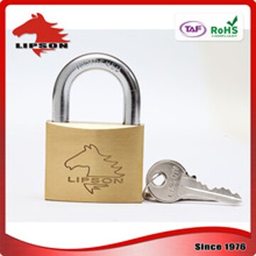 LS-100 Double Locking Mechanism brass padlock 30mm security lock ...