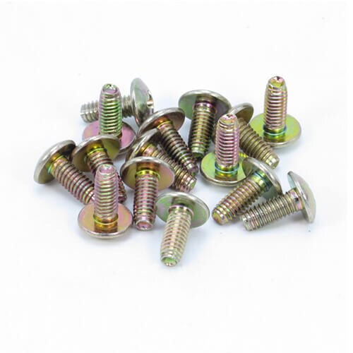 Machine screw in stock truss head M4x20 yellow zinc SAE1022 ...