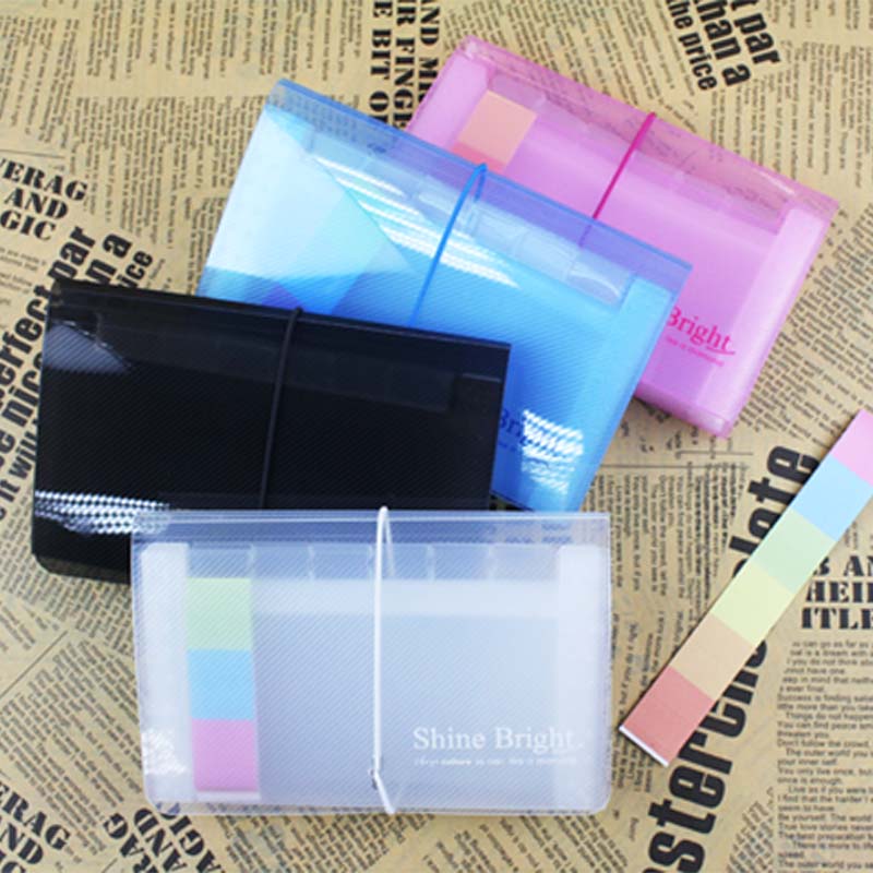 Mini 12 Pockets Expanding File Folder with Tabs & Elastic Band/12 Layer ...