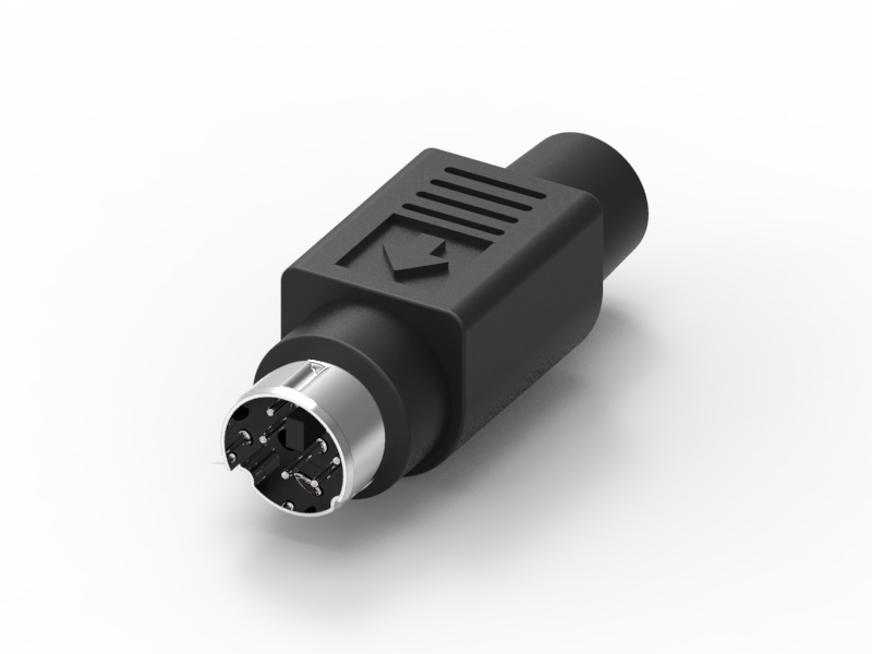 Mini Din 公頭 6PIN 組裝式連接器-年永實業有限公司