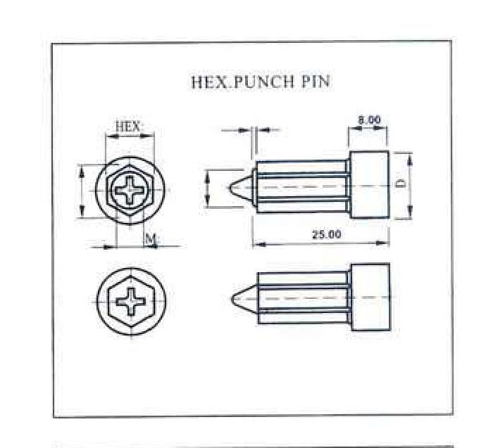【Punch Pin】Recess shape screw-formed tools with coating | KONFU ...