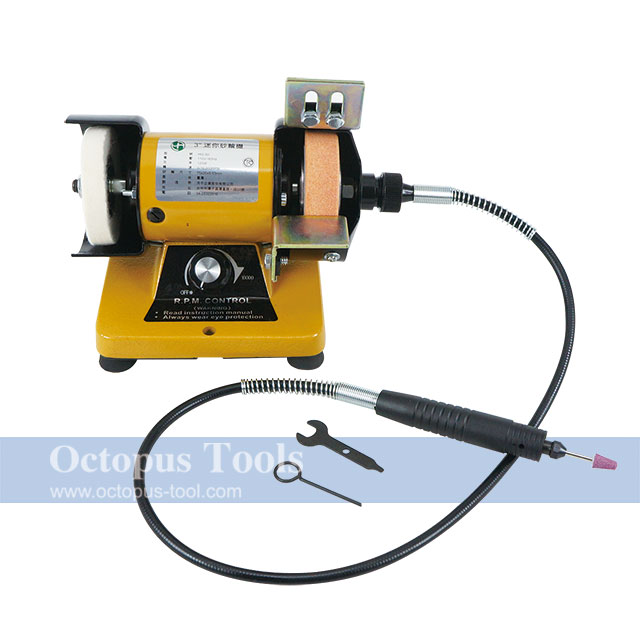 Mini Bench Grinder Polisher w/ Flexible Shaft 1500-10000rpm | Taiwantrade