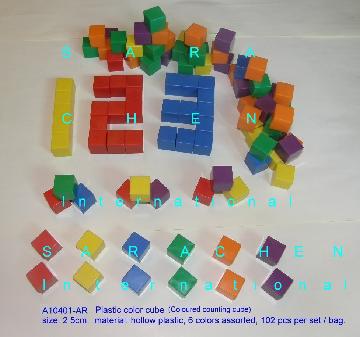 PLASTIC COLOR CUBE (COLOURED COUNTING CUBE) | Taiwantrade