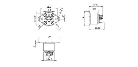 5P DIN socket 180°, solder type, RoHS Directive-compliant | SHALLIN ...