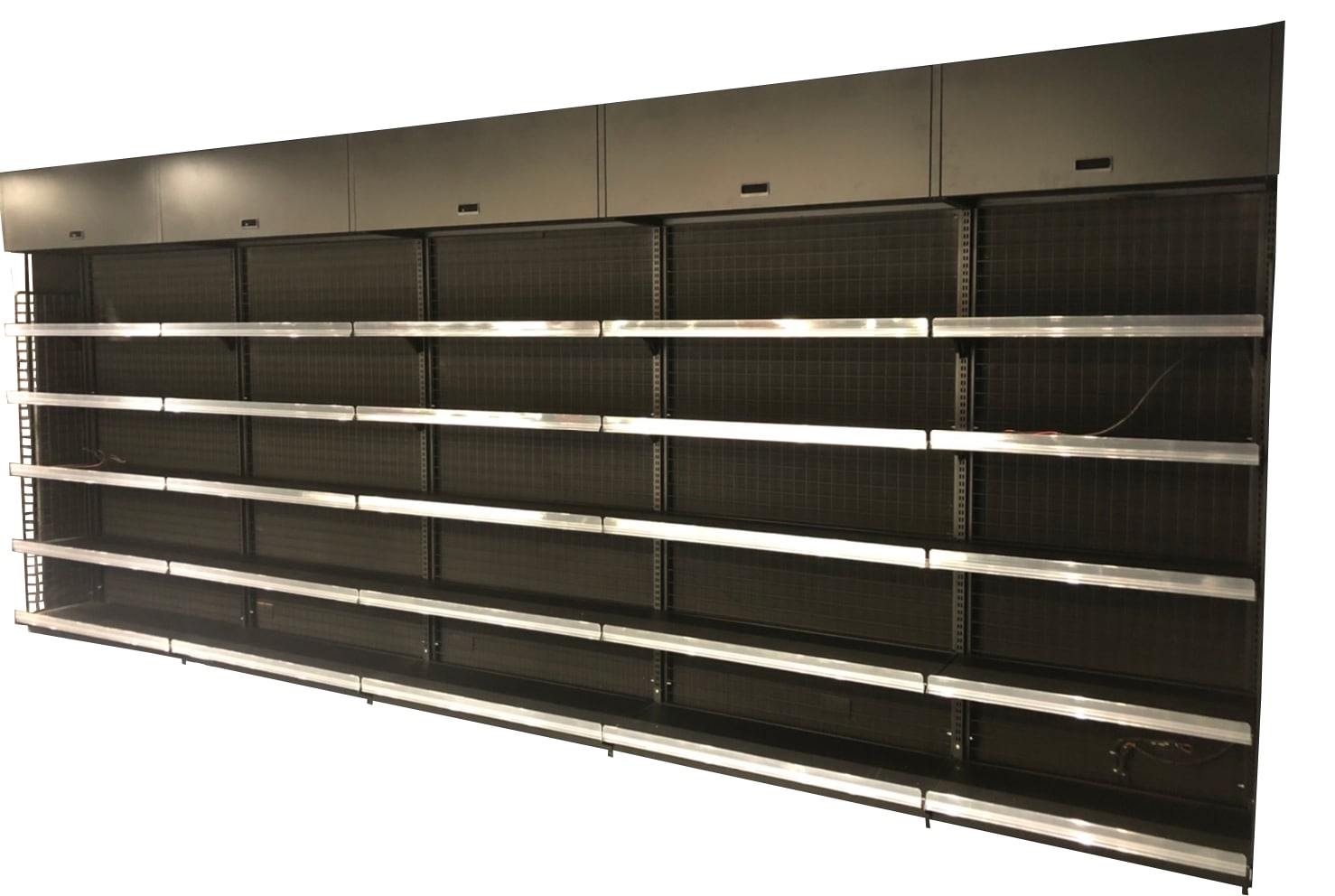 Grocery Store Display Magnetic Cabinet with Shelves